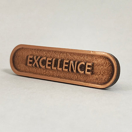 Bronze Excellence Bar Badge *SALE ITEM - 50% OFF* by School Badges UK