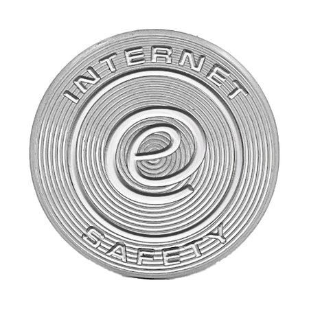 Internet E-Safety Steel Badge by School Badges UK