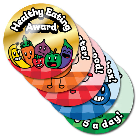 Healthy Eating Stickers by School Badges UK