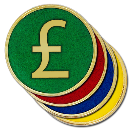 Pound Sign Badge by School Badges UK