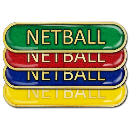 Netball Bar Badge by School Badges UK