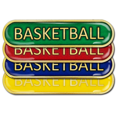 Basketball Bar Badge by School Badges UK