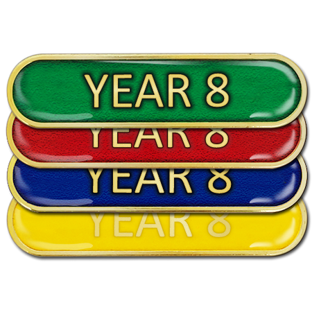 Year 8 Bar Badge by School Badges UK