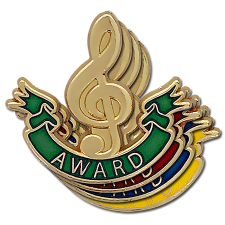 Music Clef Award Badge by School Badges UK