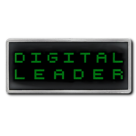 Digital Leader Pixel Badge by School Badges UK