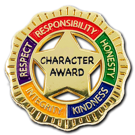 Character Award Badge by School Badges UK