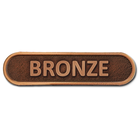 Bronze Metal Bar Badge by School Badges UK